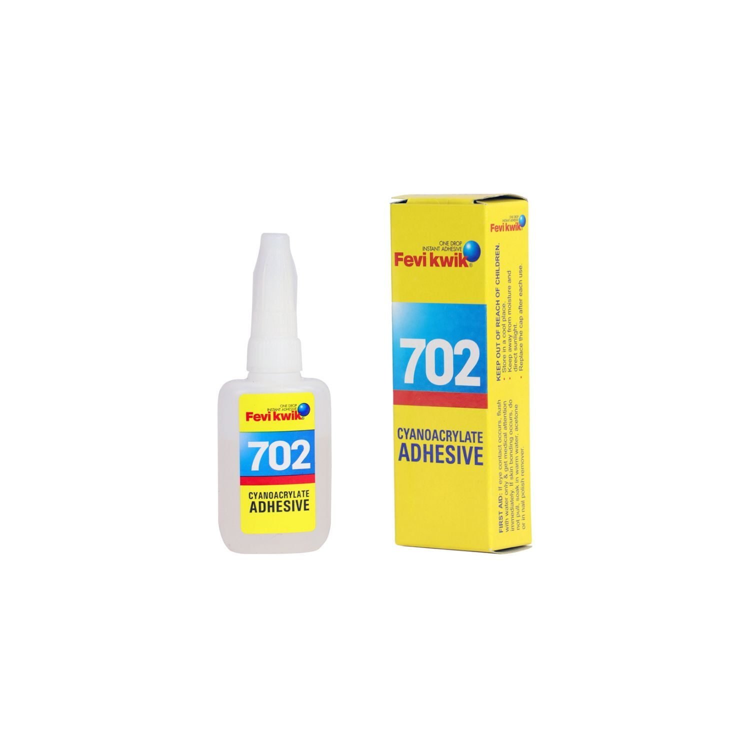 Pidilite - Fevikwik 702 | Cyanoacrylate Adhesive | Pack Of 10 - Safety Cart