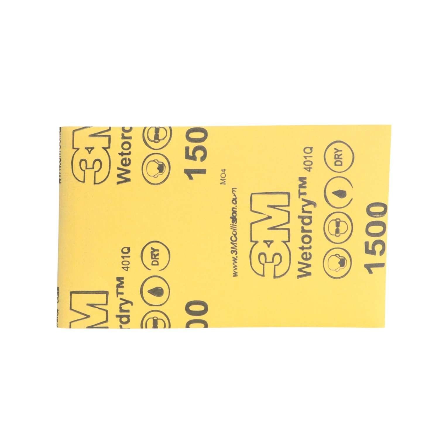 Buy 3M 401Q Wetordry Sheets P1500 Grit - 5 Pack